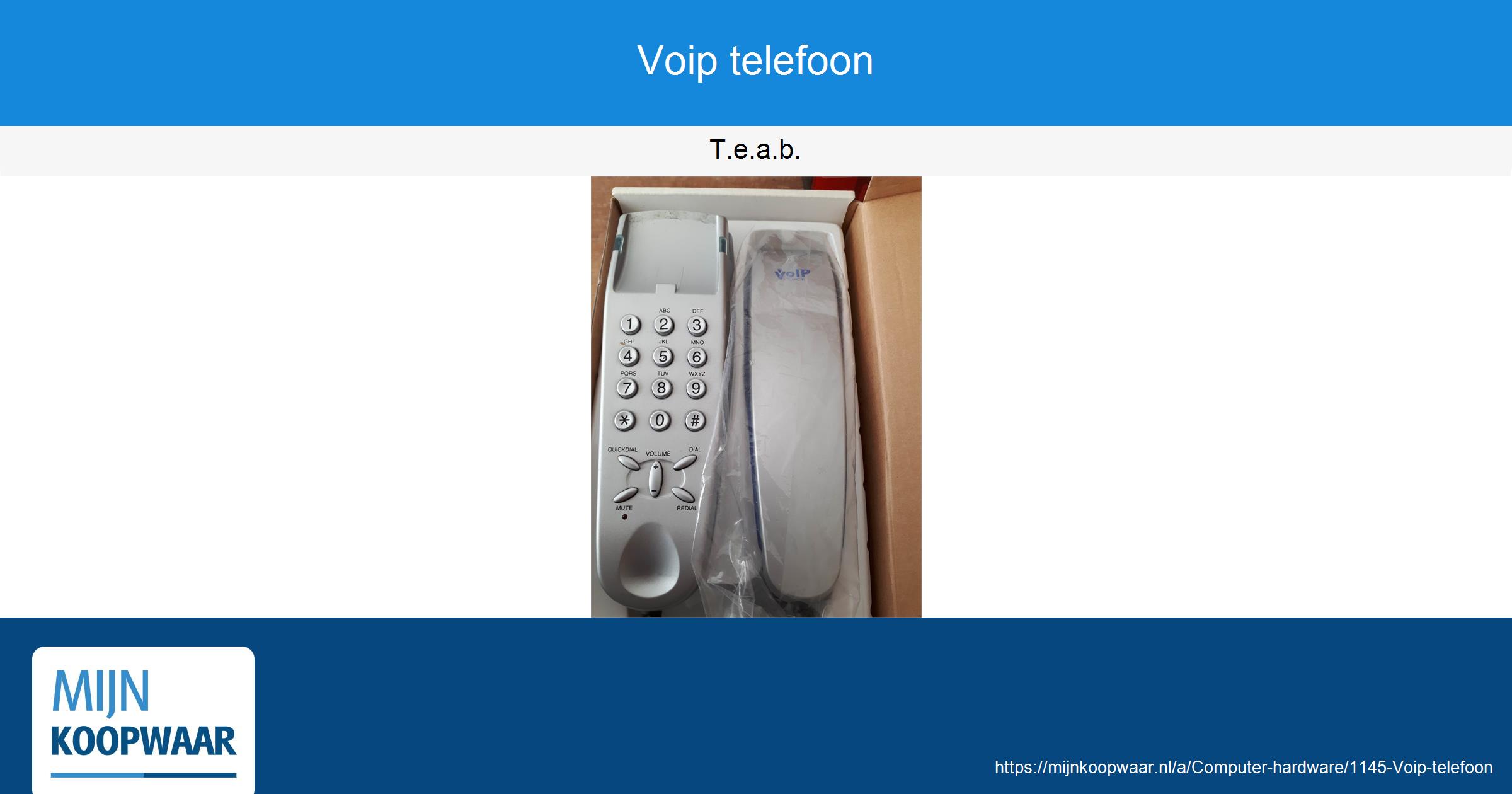 Voip telefoon - MijnKoopwaar.nl