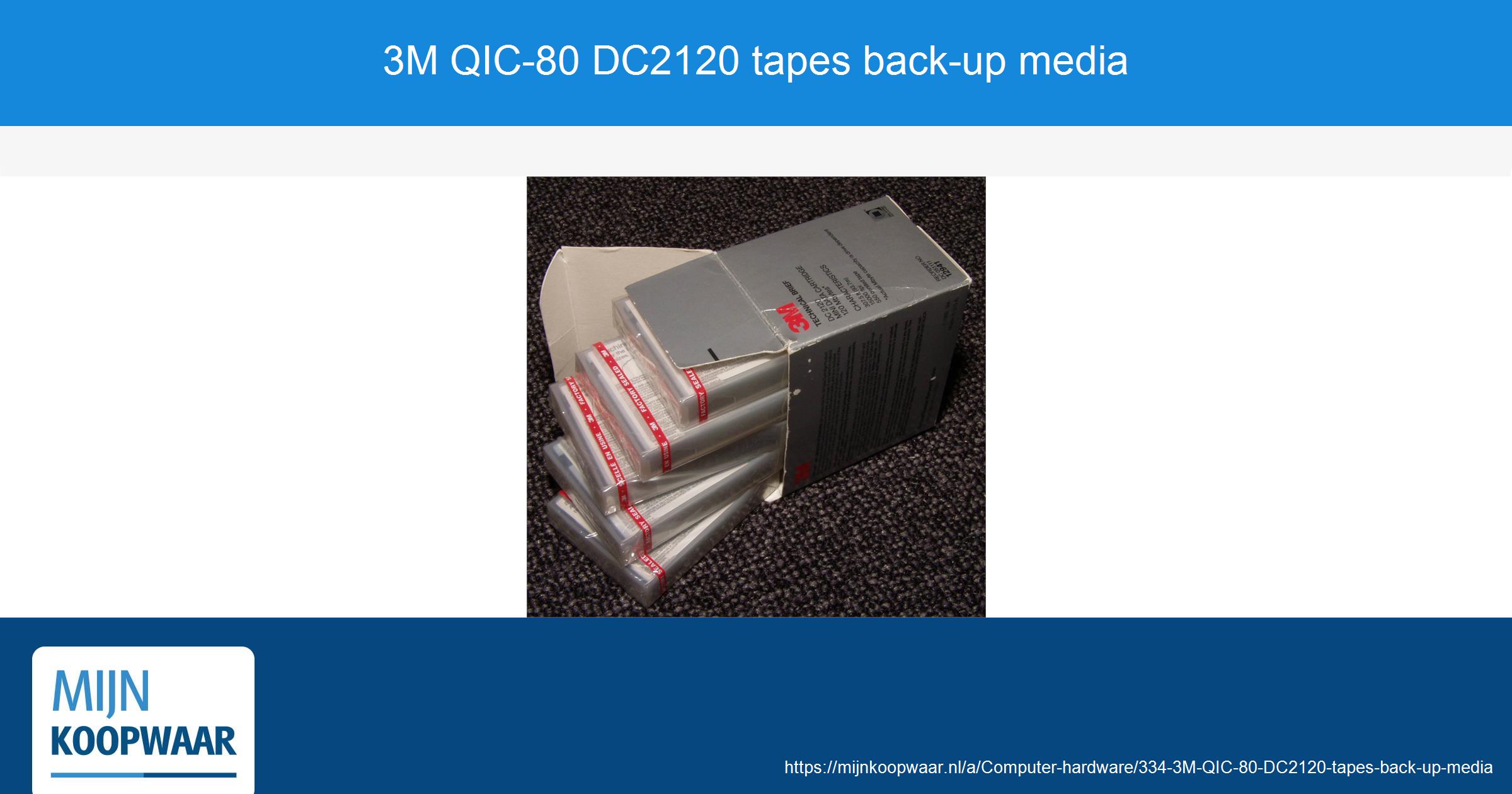 3M QIC-80 DC2120 tapes back-up media - MijnKoopwaar.nl