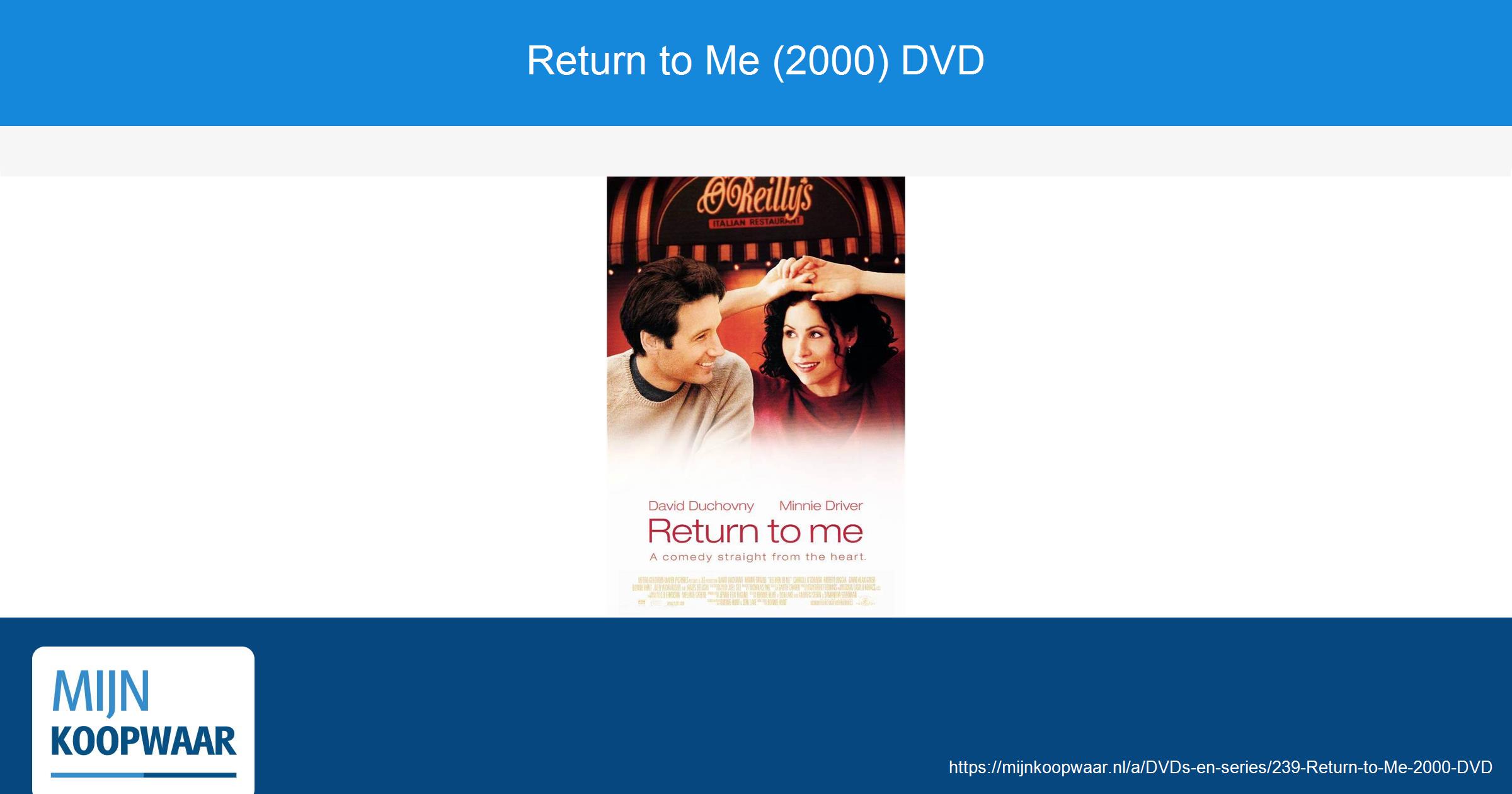 Return to Me (2000) DVD - MijnKoopwaar.nl