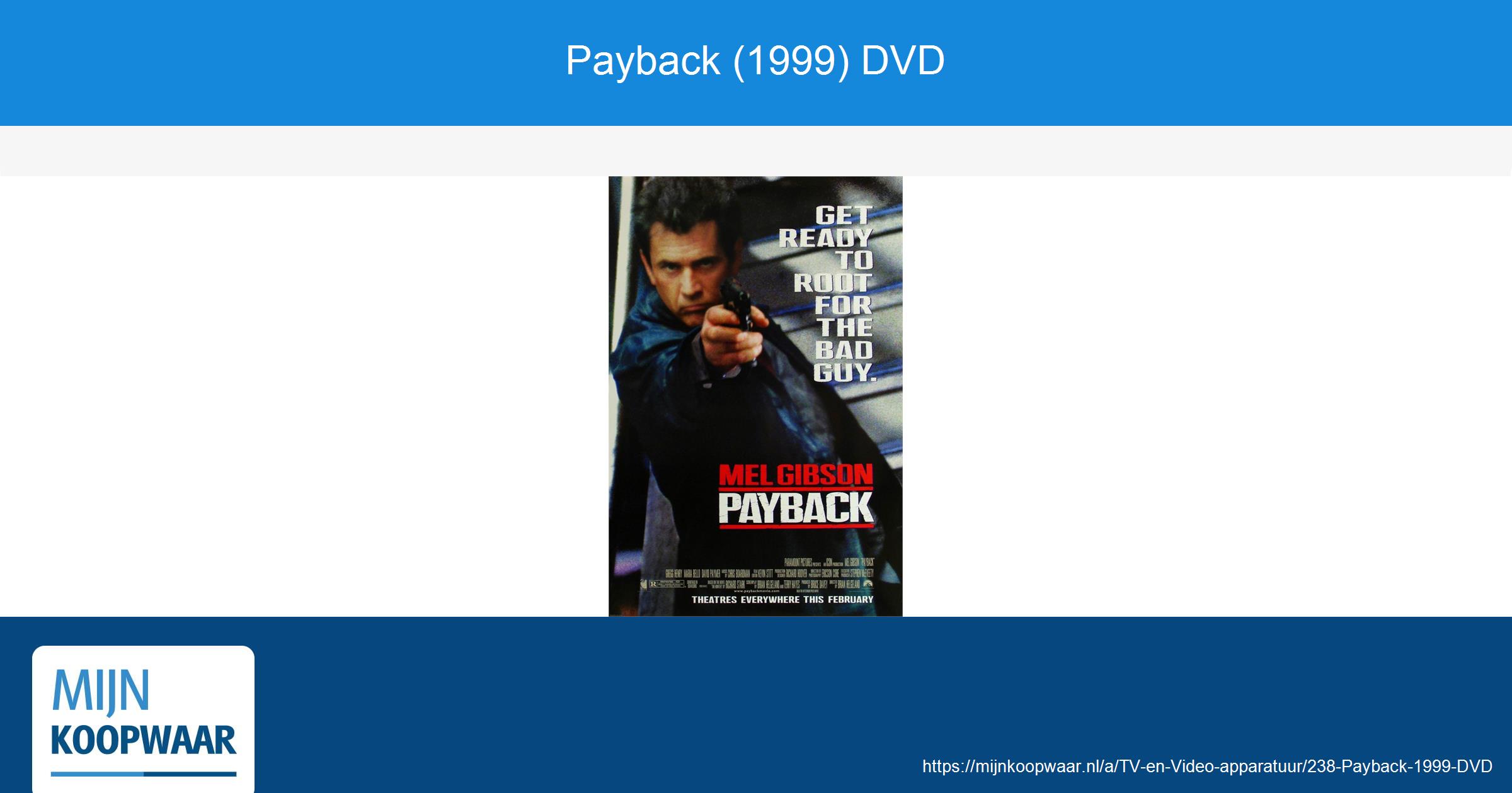 Payback (1999) DVD - MijnKoopwaar.nl