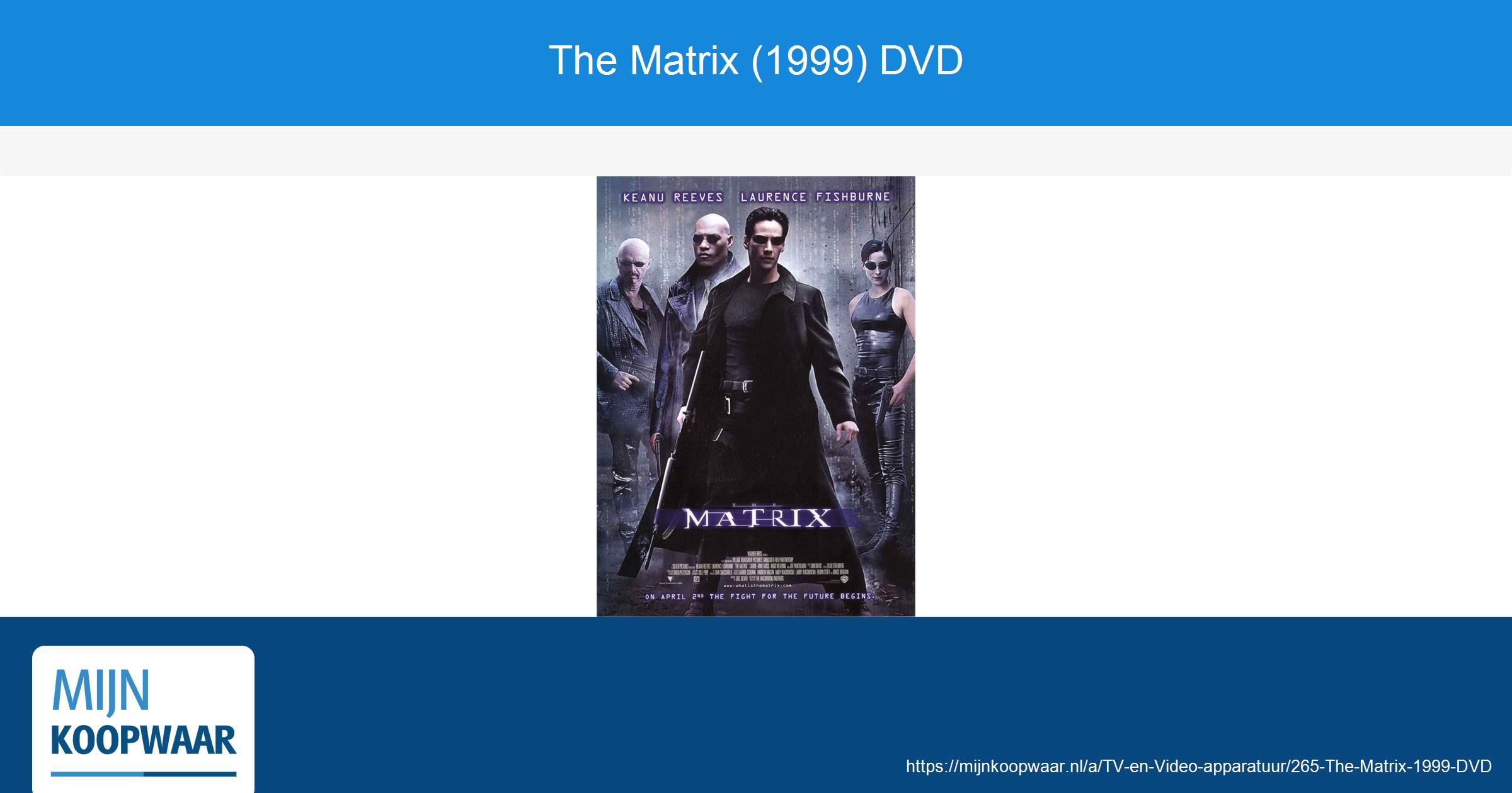 The Matrix (1999) DVD - MijnKoopwaar.nl